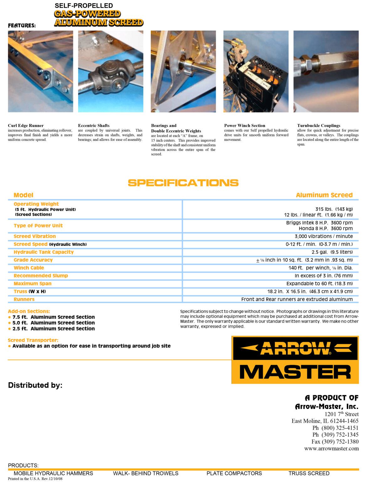 Gas-Powered Aluminum Screed | Concrete Leveling in Brooten, MN | Arrow ...